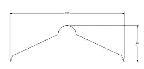 Ace Gutters – Roll Top Ridge