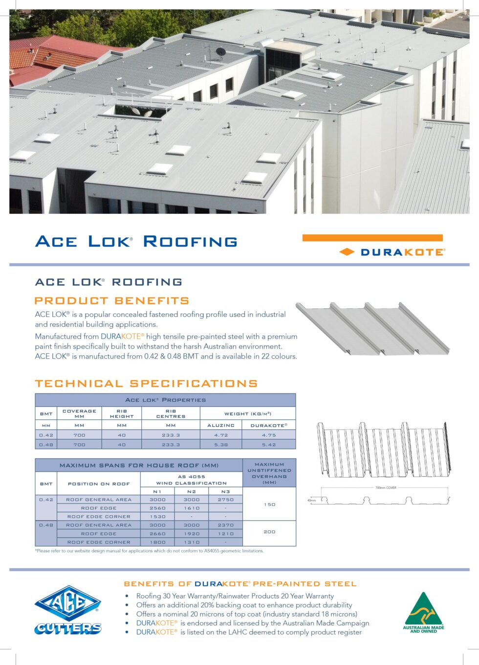 Brochures and Warranties – Ace Gutters